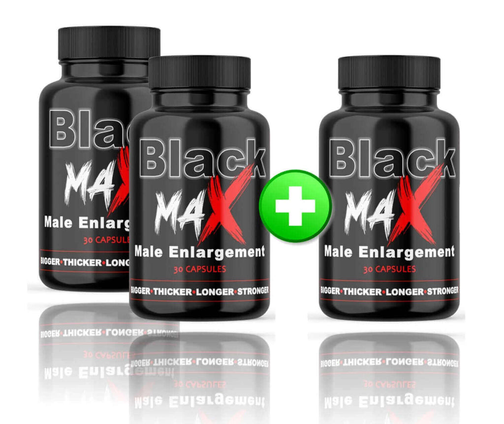 Black MAX 1 Bottle Starter Pack – Male Clinic SA