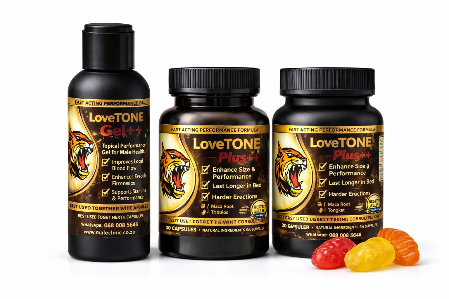 LoveTONE Plus++ Capsules & Gel++ Combo – Male Clinic SA